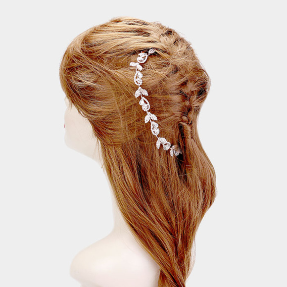 Accessories | Crystal Teardrop Accented Bun Wrap Headpiece | Poshmark